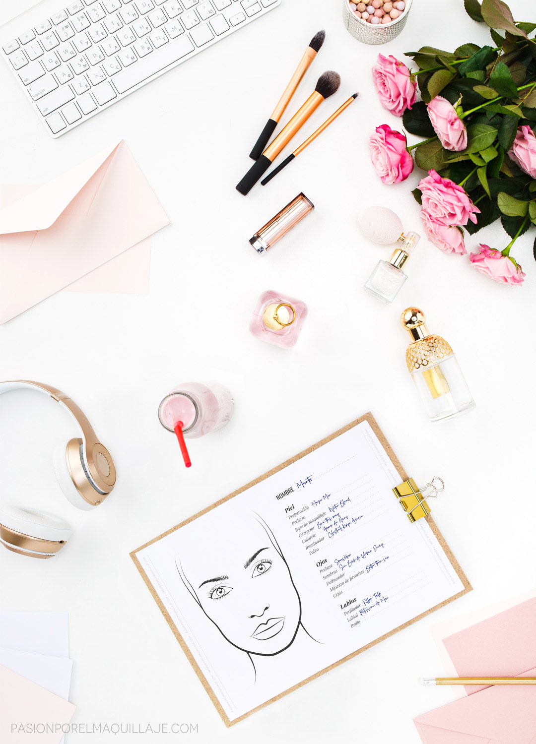 Face charts para imprimir ¡GRATIS! | Pasión por el maquillaje